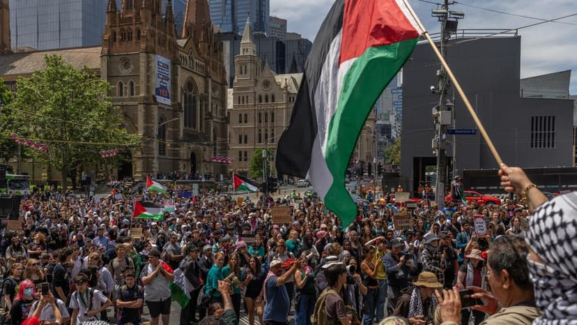 Students protest for Palestine | Red Flag